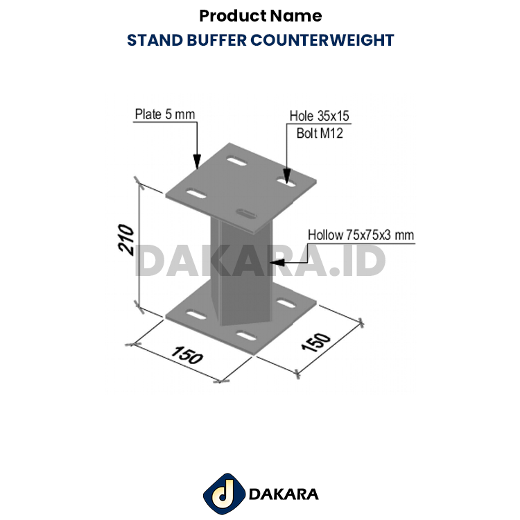 STAND BUFFER COUNTERWEIGHT - DAKARA SUGITAMA